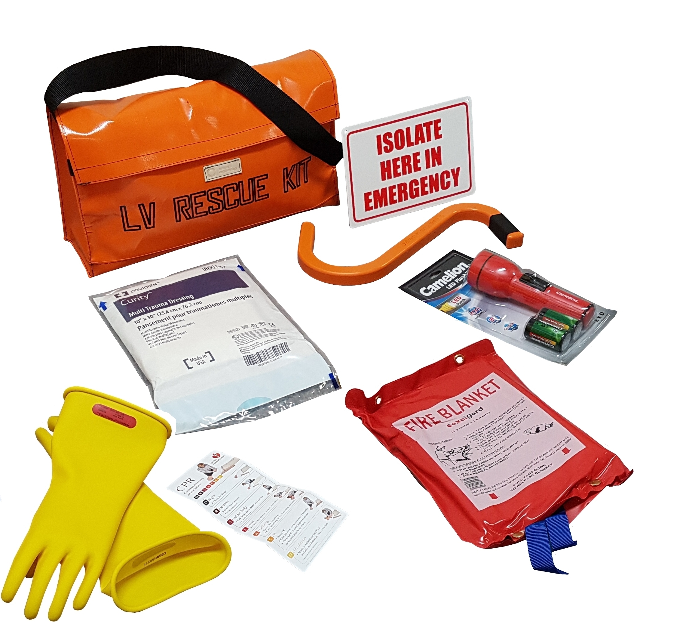 Rescue Kits for utility power lines, substations, switchboards
