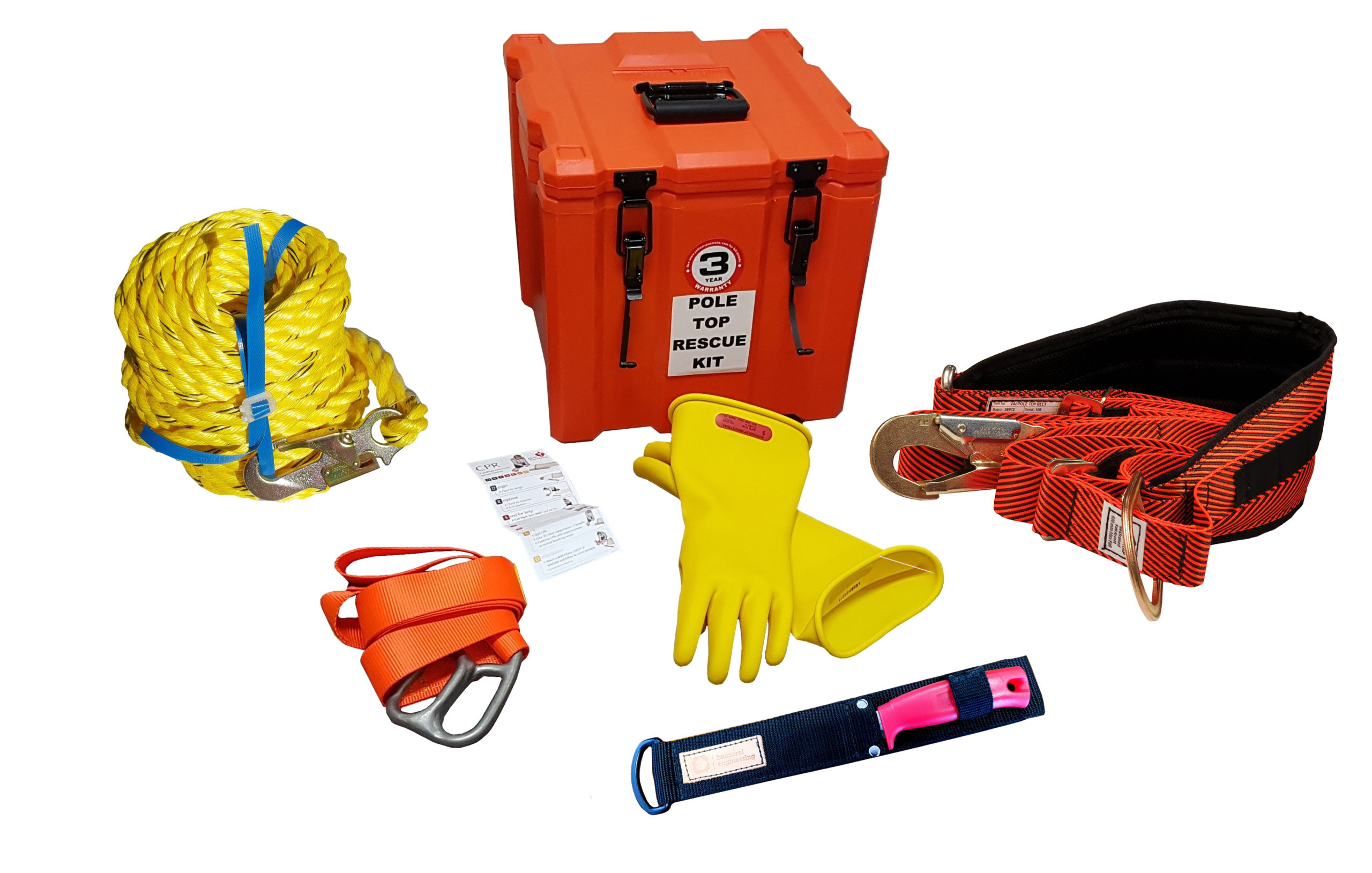 Rescue Kits for utility power lines, substations, switchboards
